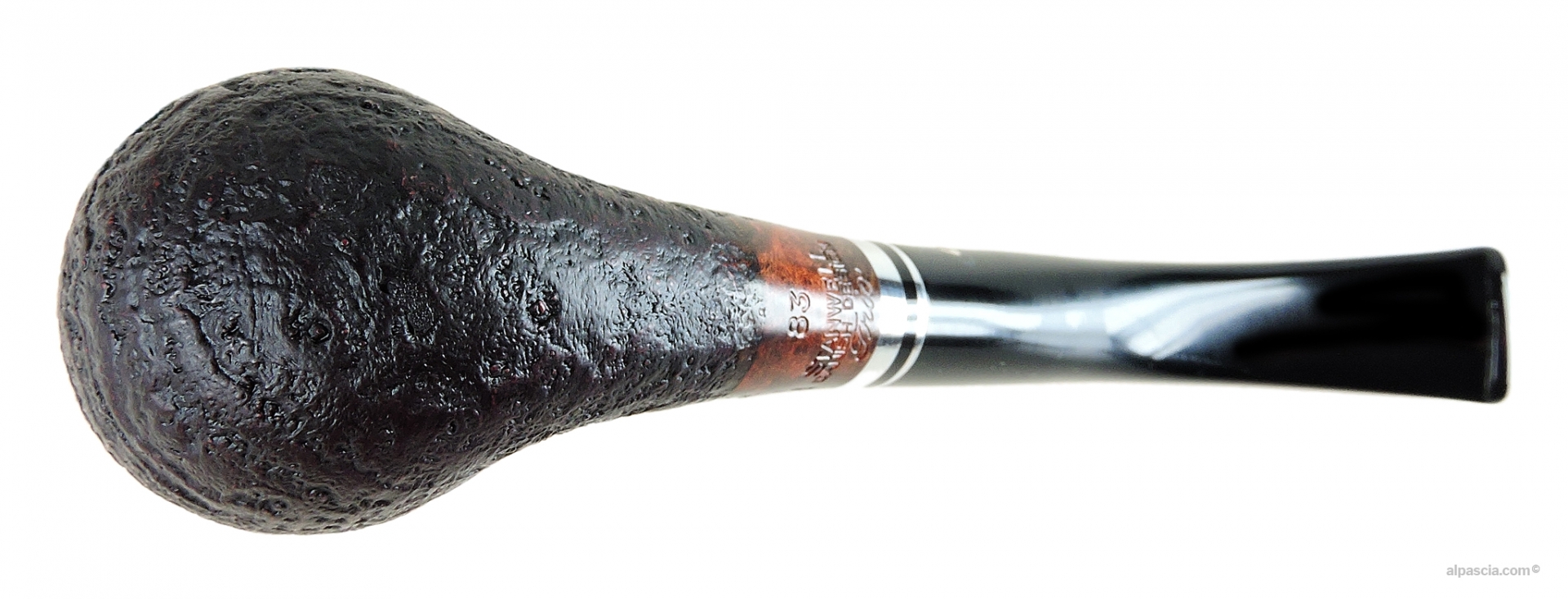 Stanwell Trio Black Sandblast 83 - Pipa Cangklong Briar Tobacco Pipe ...